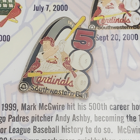 Cardinals | Accessories | Mark Mcgwire 50 Pin By Swb | Poshmark